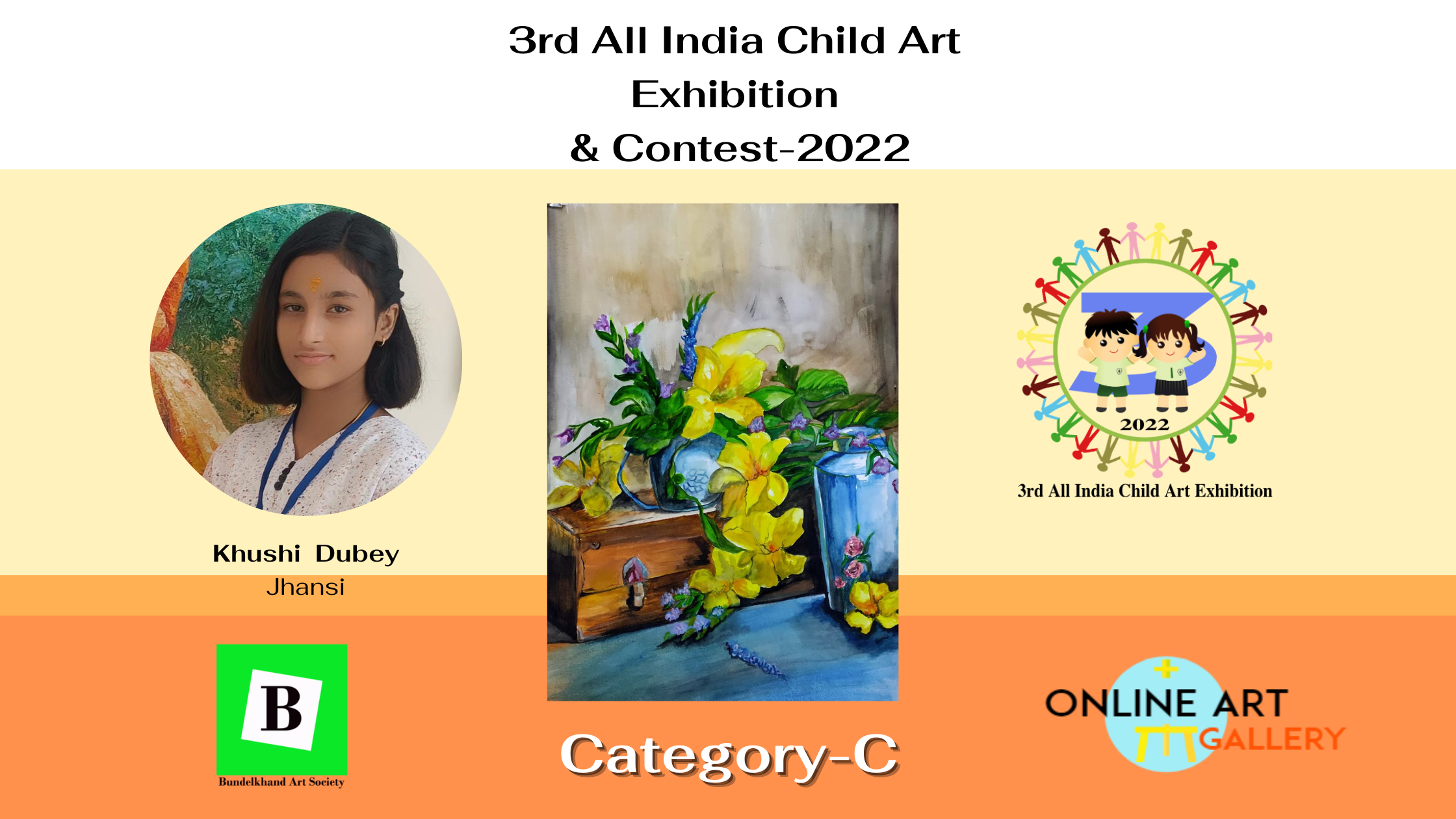 3rd All India Child Art Exhibition-2022(Cat-C) - Online Art Gallery